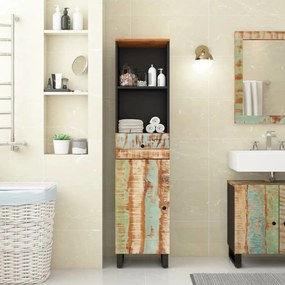 vidaXL Koupelnová skříňka 38 x 33 x 160 cm masivní mangovníkové dřevo [352000] Barva: Vícebarevný
