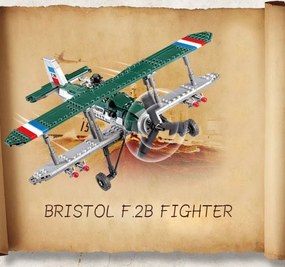 Blocki stavebnice stíhací letoun Bristol F.2B WW1 typ LEGO 402 dílů