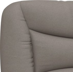 Postel s matrací Hvar taupe 120 x 200 cm textil 3208524