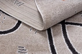 Dywany Łuszczów, Dětský kusový koberec Fun Game llama beige, 80x150, béžová, dětský pokoj