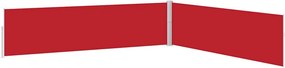 Zatahovací boční markýza / zástěna 170 x 1200 cm červená 313398