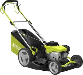 Benzínová sekačka G-Force XSZ51A/M 4v1 s motorem Loncin 224 cm³ – pohon General Transmissions, ocelové tělo 1,7 mm, koš 60 l | 51 cm záběr | 7 výšek sečení - Dgarden.cz