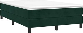 Box spring postel s matrací tmavě zelená 120x190 cm samet 3269680