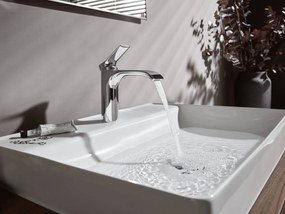 Hansgrohe Vivenis, umyvadlová baterie 110, s výpustí, EcoSmart, chromová, 75020000