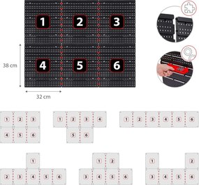 Dílenská deska na nářadí 96 x 76 cm Humberg HM-581