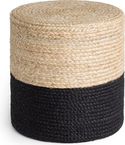 Hanse Home Sedací vak LOOMA POUF 106237 Beige/Black - 40x40 cm