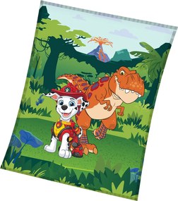 Dětská deka Tlapková Patrola Marshall a Dinosaurus 130x170 cm