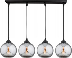 BRILAGI - Lustr na lanku DIOR 4xE27/60W/230V černá/kouřová šedá