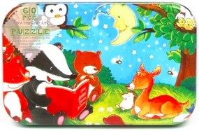 Dřevěné Puzzle - Zvířátka 60ks