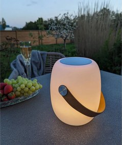 LED přenosné venkovní svítidlo s časovačem a reproduktorem na USB ø 18 cm Cardiff – House Nordic