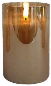 Svíčka led ve skle na baterie zlutá 162600