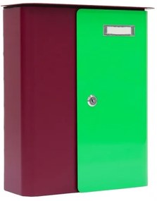 Rottner vodotěsná poštovní schránka SPLASHY Berry + neonově zelená
