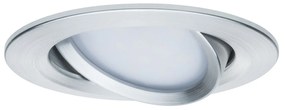 Paulmann 93903 Premium LED Slim Coin Satin, náklopná zápustná bodovka 3x6,8W LED 2700K stmívatelná, soustružený hliník, prům. 8,4cm