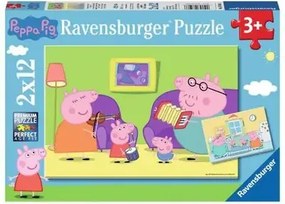 Ravensburger Prasátko Peppa - 2 x 12 dílků / od 3 let