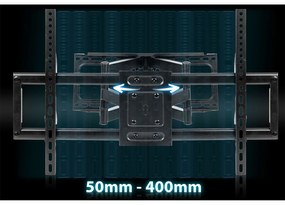 Držák na TV Humberg 70 kg pro televizory 32-80 palců s náklonem a otočením