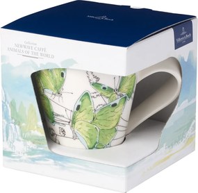 Villeroy&Boch Villeroy & Boch NewWave Caffè hrnek s uchem Deep Green Hairstreak v dárkové krabičce, 130 × 95 mm