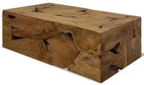 Konferenční stolek 90 x 50 x 30 cm pravý teak hnědý,  244558