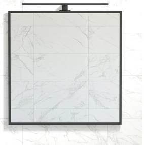 BATH DELUXE 01-080-05-02-00 - Koupelnové zrcadlo BORGSTED 80x80 cm černá 01-080-05-02-00