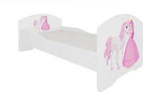 Postel s matrací PEPE PRINCESS AND HORSE 140x70