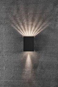 NOR 2019041003 Venkovní nástěnné svítidlo Fold 10 2x3,5W LED černá čirá - NORDLUX