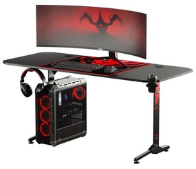 Velký herní stůl Diablo X-Mate 1600 černý