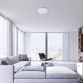 Rabalux Stříbrné stropní LED svítidlo Engon 380mm 24W 71129