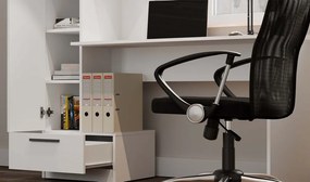 Psací stůl s nástavcem a skříní Cosmo bílý