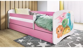 Dětská postel Babydreams dinosauři růžová