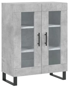 Skříň highboard betonově šedá 69,5x34x180 cm kompozitní dřevo,  3199645