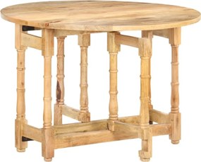 vidaXL Jídelní stůl kulatý 110 x 76 cm masivní mangovníkové dřevo [321700] Barva: Hnědá