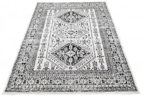 Moderní kusový koberec GRACE 4620C Klasický krémový černý Rozměr: 80x150 cm