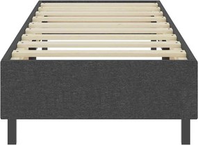 Postel boxspring šedá textil 100 x 200 cm 287462