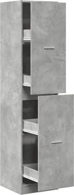 Skříňka na léky betonově šedá 40x41x174,5 cm kompozitní dřevo 3309648
