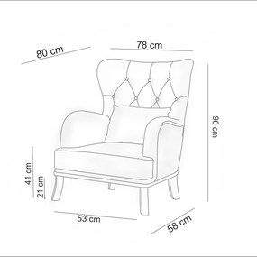 Atelier del Sofa Křeslo Marta - Yellow, Žlutá