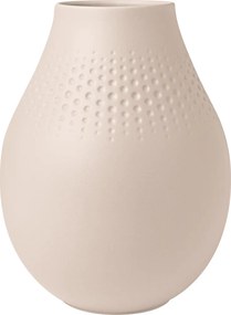Villeroy&Boch Villeroy & Boch Manufacture Collier Beige vysoká váza Perle, 16 cm, 2,3 l