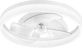 FAN LED-ESPERO-FAN Stropní svítidlo ESPERO s ventilátorem, hliník/akrylát bílá, 30 W, 4800 lm, CCT, 50 x 11,5 cm - FANEUROPE