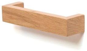 Dřevěný nástěnný držák na osušky z dubového dřeva Wireworks Mezza, délka 28 cm