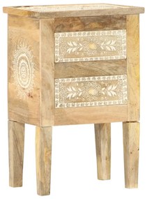 Ručně malovaný noční stolek 40 x 30 x 60 cm masivní mangovník 286161