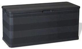vidaXL Zahradní úložný box černý 117 x 45 x 56 cm