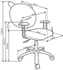 Halmar Dětská židle KITTY