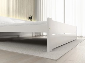Postel IKAROS DOUBLE 140 x 200 cm, bílá Matrace: Matrace Coco Maxi 20 cm, Rošt: Bez roštu