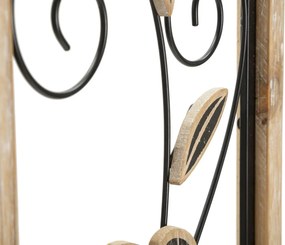 Nástěnná dekorace Koman A 26x60 cm hnědá/černá