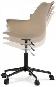 Kancelářská židle cappucino plastová skořepina KA-J772 CAP