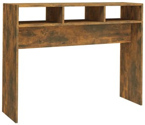 vidaXL Konzolový stolek kouřový dub 105 x 30 x 80 cm kompozitní dřevo