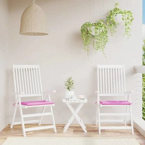 vidaXL Podušky na zahradní židli 2 ks 50x50x3 cm látka oxford [361083] Barva: Růžová