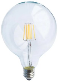 ACA DECOR LED žárovka Filament Globe E27 O125 8W