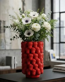 Váza Strawberry 32 cm červená