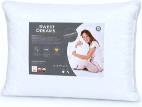 Prošívaný polštář Sweet Dreams 70x90 cm s výplní z dutého vlákna