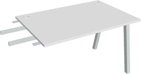 Hobis Kancelářský stůl k řetězení Hobis US A 1200RU, deskaakát, bílá RAL 9016