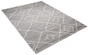 Kusový koberec shaggy Prim šedý 160x220cm
